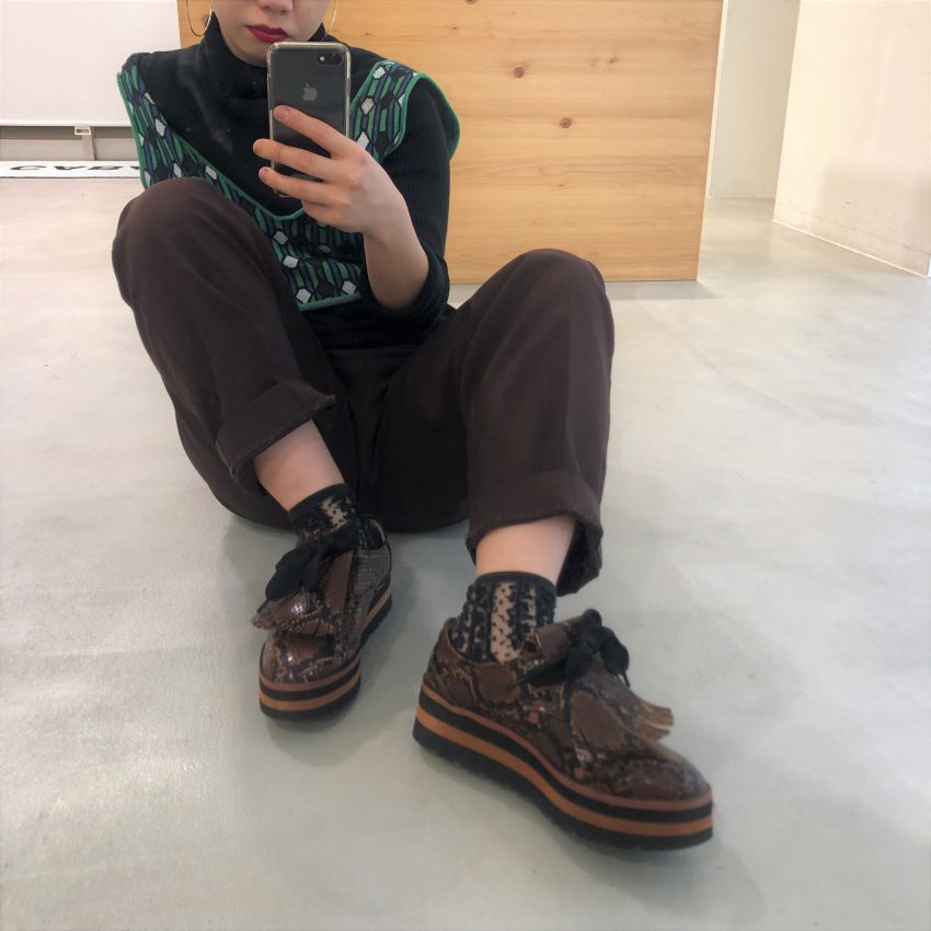 Python fringe shoes | エポンジュ | 松本市の美容室・ヘアサロン【Brownie】【LECLAIRE】【THE CABANA】